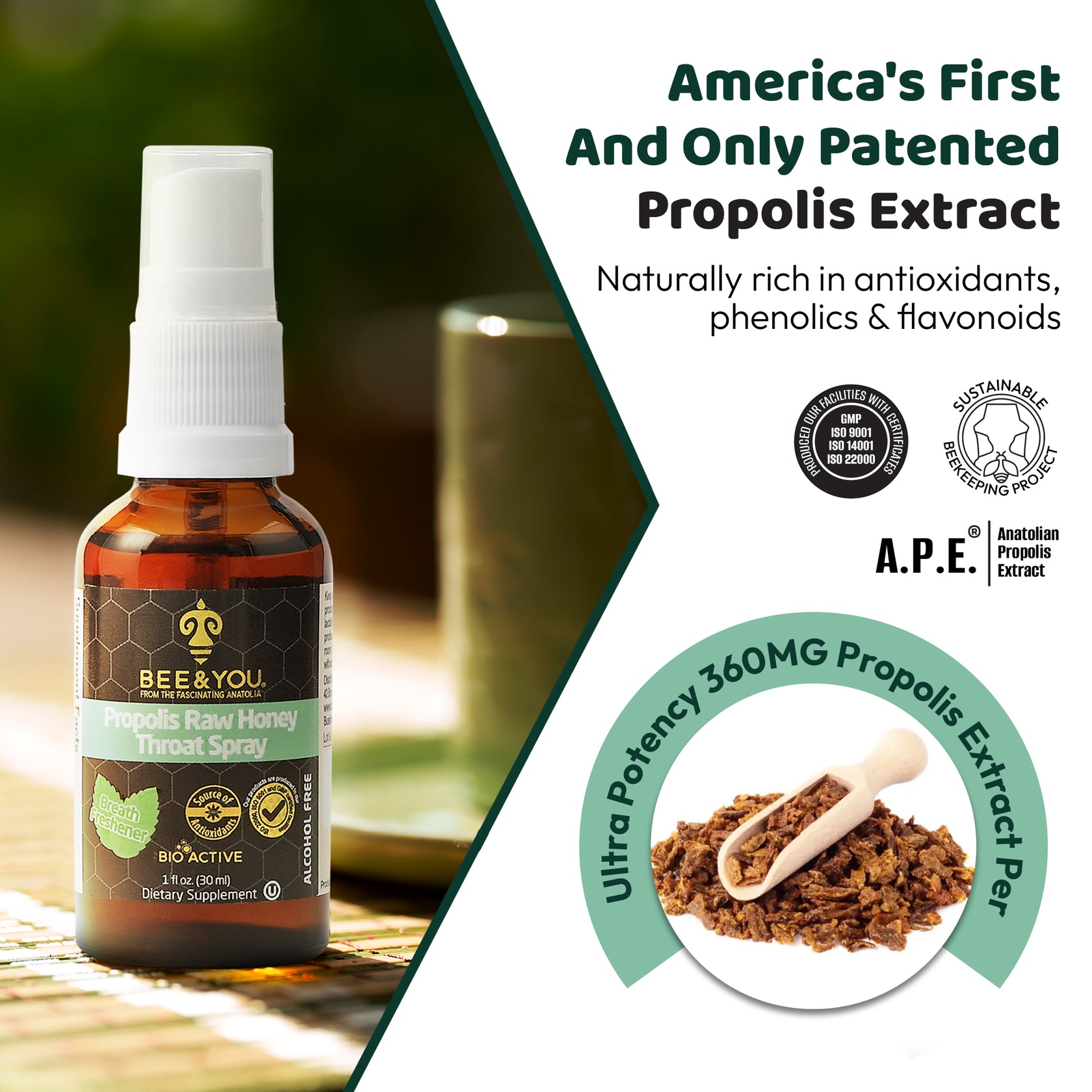 Propolis+Raw Honey Throat Spray