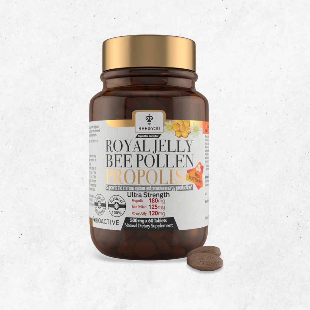Royal Jelly+Propolis+Bee Pollen Tablets Ultra Potency – BEE&YOU