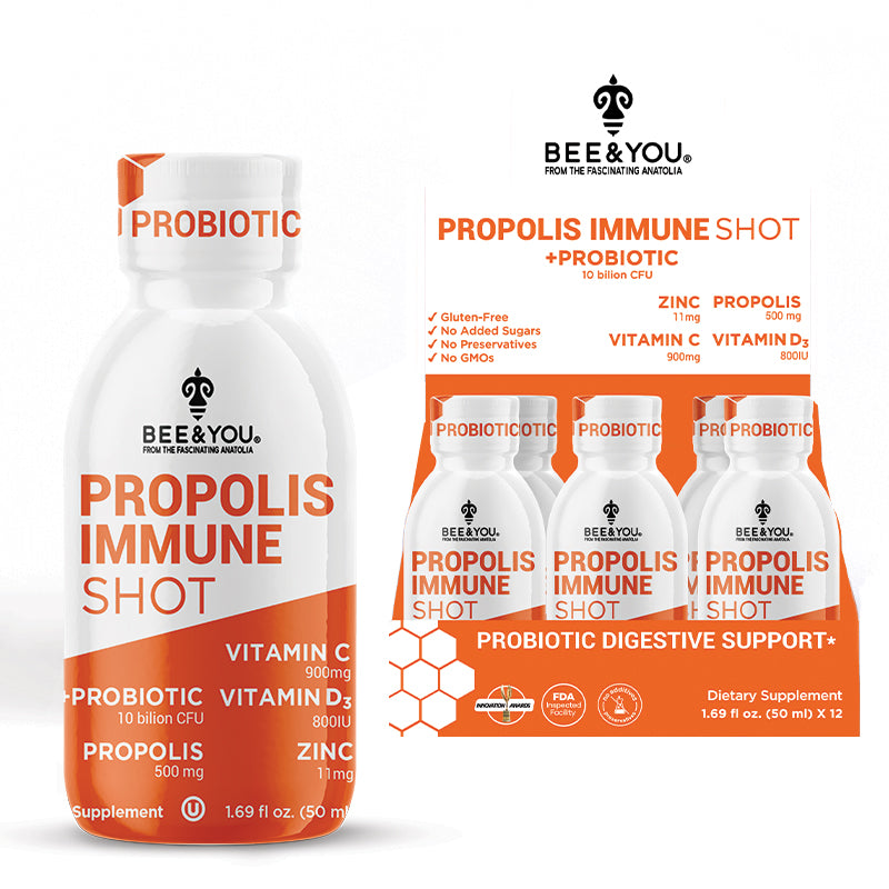 Propolis Immune Shot - Probiotic, 50 ml x 12 – BEE&YOU